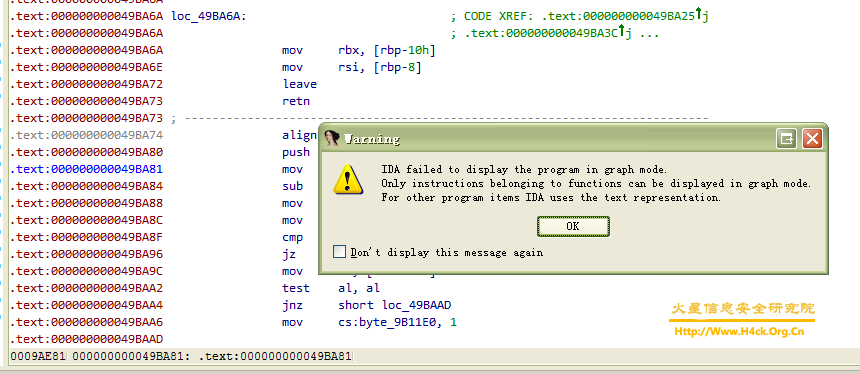 IDA failed to display the program in graph mode_ida failed to display the program in graph mode ...